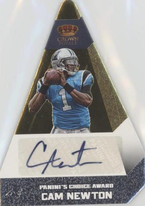2012 Crown Royale - Panini's Choice Signatures Cam Newton #20 Gold /25 ...