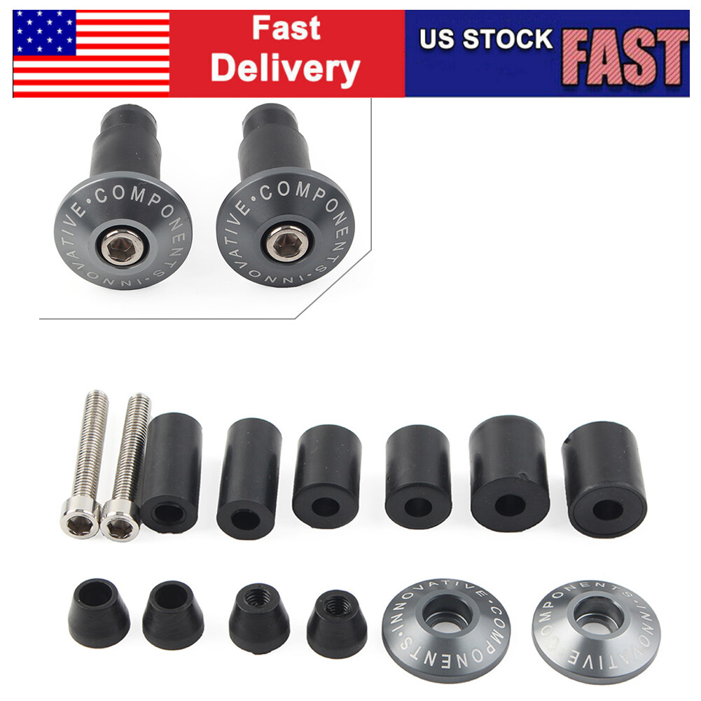 7/8" Motorcycle Handlebar Handle Bar End Plugs Weight Hand Grip Caps ...