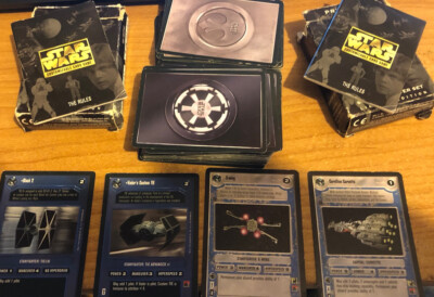 Vintage 1995 Decipher Inc Star Wars Customizable premiere Game 120 card ...