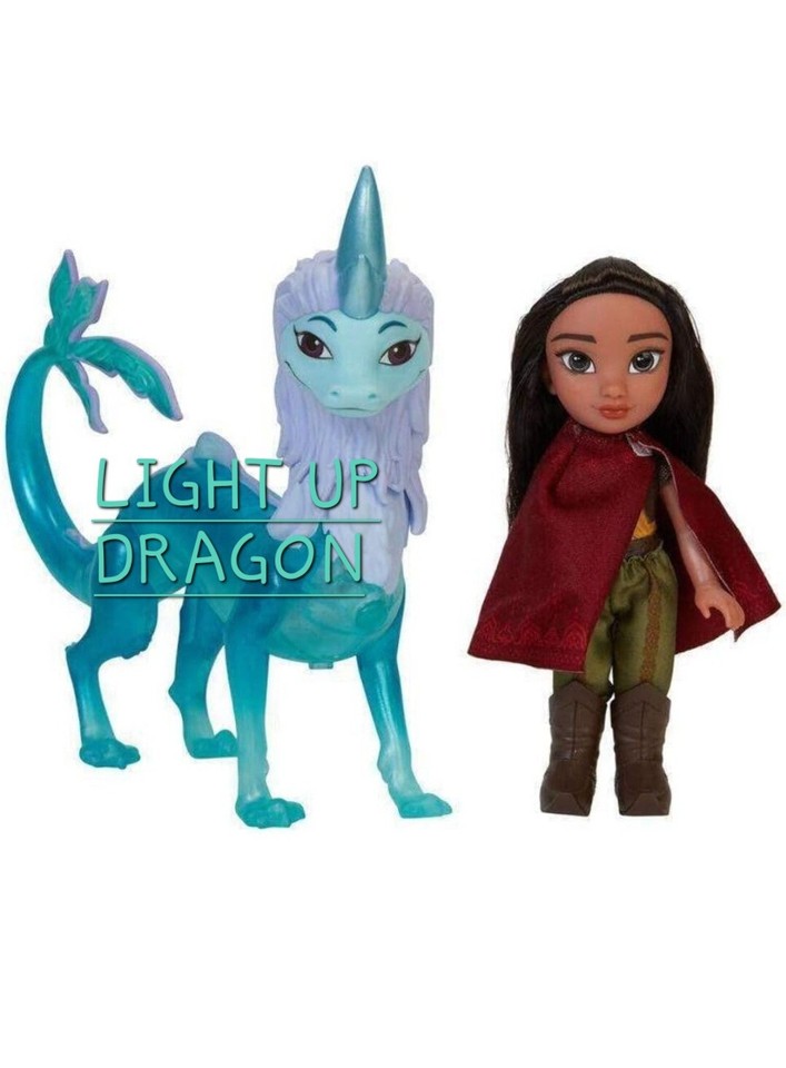 New Light Up Raya And The Last Dragon Pose Raya & Sisu 6" New Petite ...