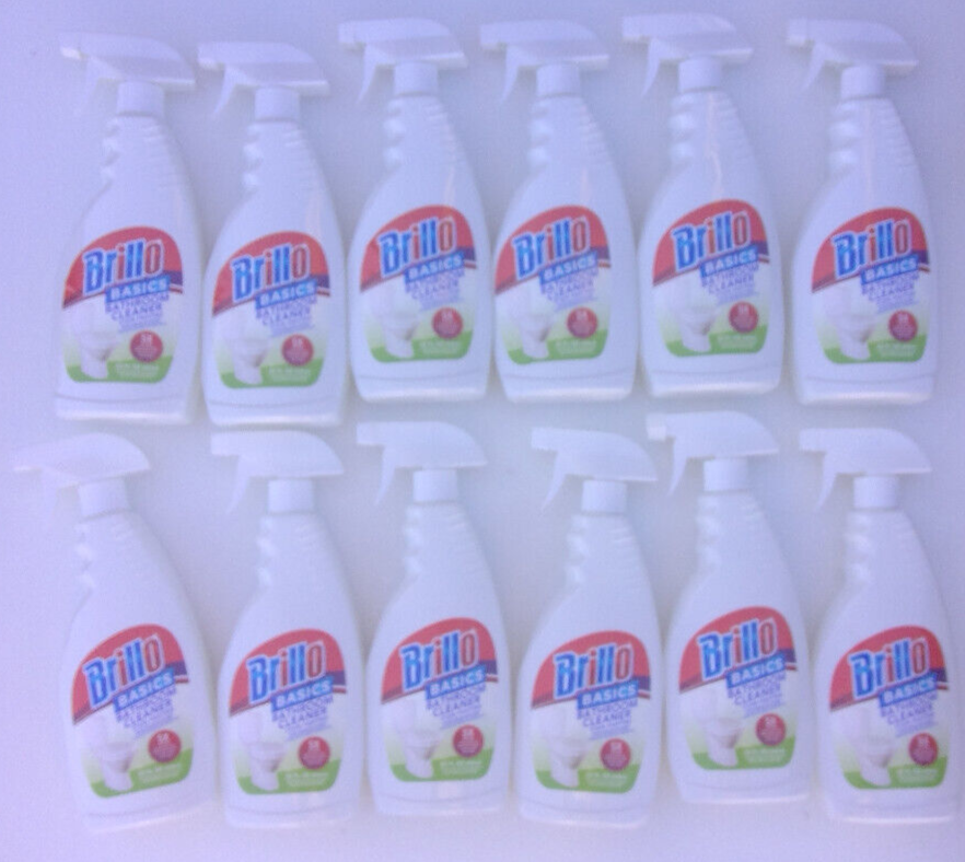 Brillo Basics Bathroom Cleaner 5x 22oz spray bottles Pack of 12 | eBay