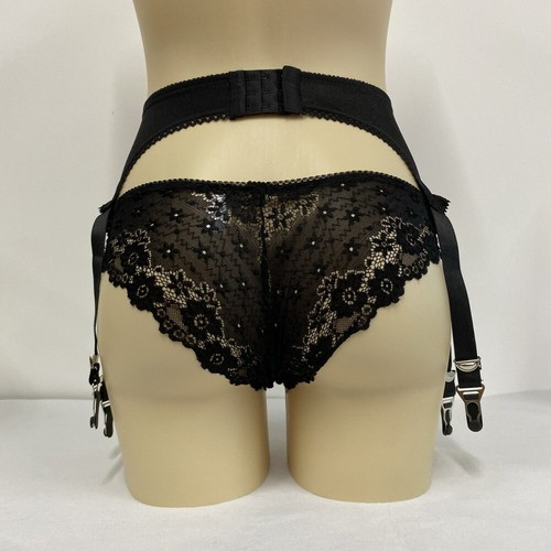 Alacki Retro 8 Straps Garter Belts Plain Color Suspender Belt Underwear