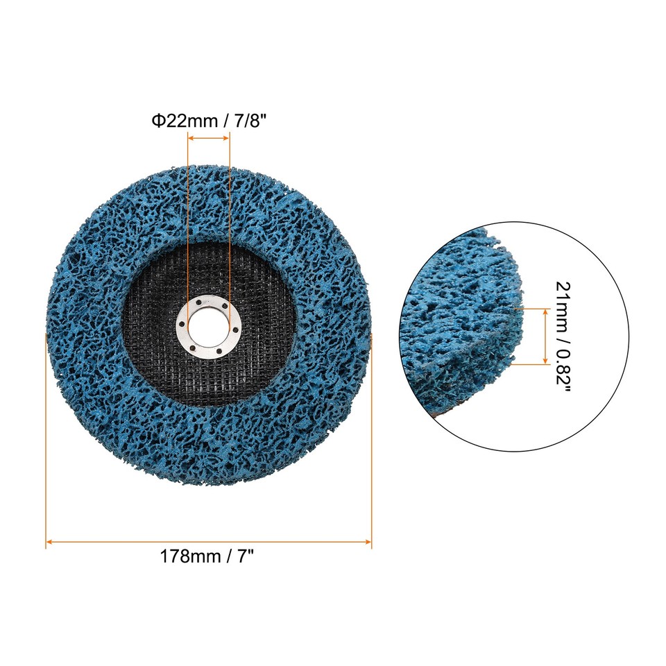 2pcs Strip Wheel Stripping Wheels 7"x7/8" Blue | eBay