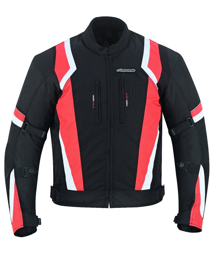 RKSports MENS 1509 RED TEXTILE MOTORBIKE MOTORCYCLE JACKET 2015 NEW ...