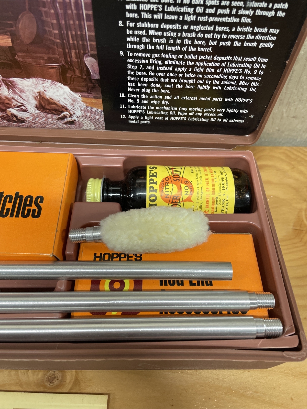 Vintage Hoppe's 9 Gun Cleaning Kit Storage Box Universal Shotgun Kit ...
