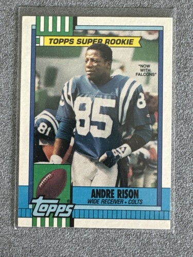 1990 Topps Andre Rison #300 Super Rookie Indianapolis Colts Atlanta ...