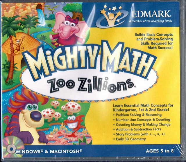 Mighty Math: Zoo Zillions v3.1 (Windows/Mac, 1996) for sale online | eBay
