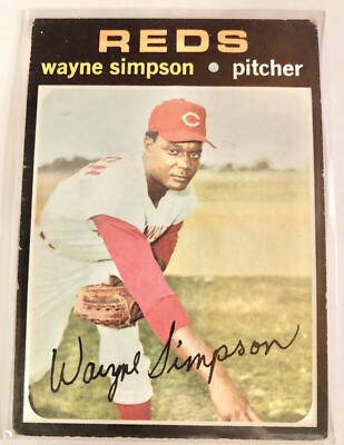 1971 Topps - #339 Wayne Simpson Cincinnati Reds excellent condition | eBay