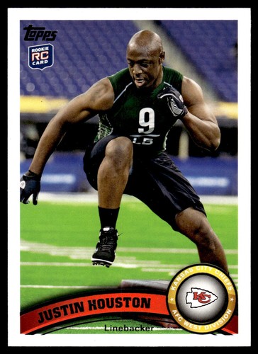 Justin Houston 2011 Topps #251 Rookie RC Kansas City Chiefs | eBay