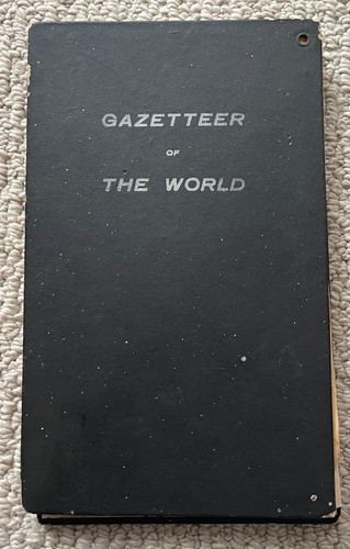 GAZETTEER OF THE WORLD, GLOBAL MAP, THE BULLARD COMPANY ©️ 1910 | eBay