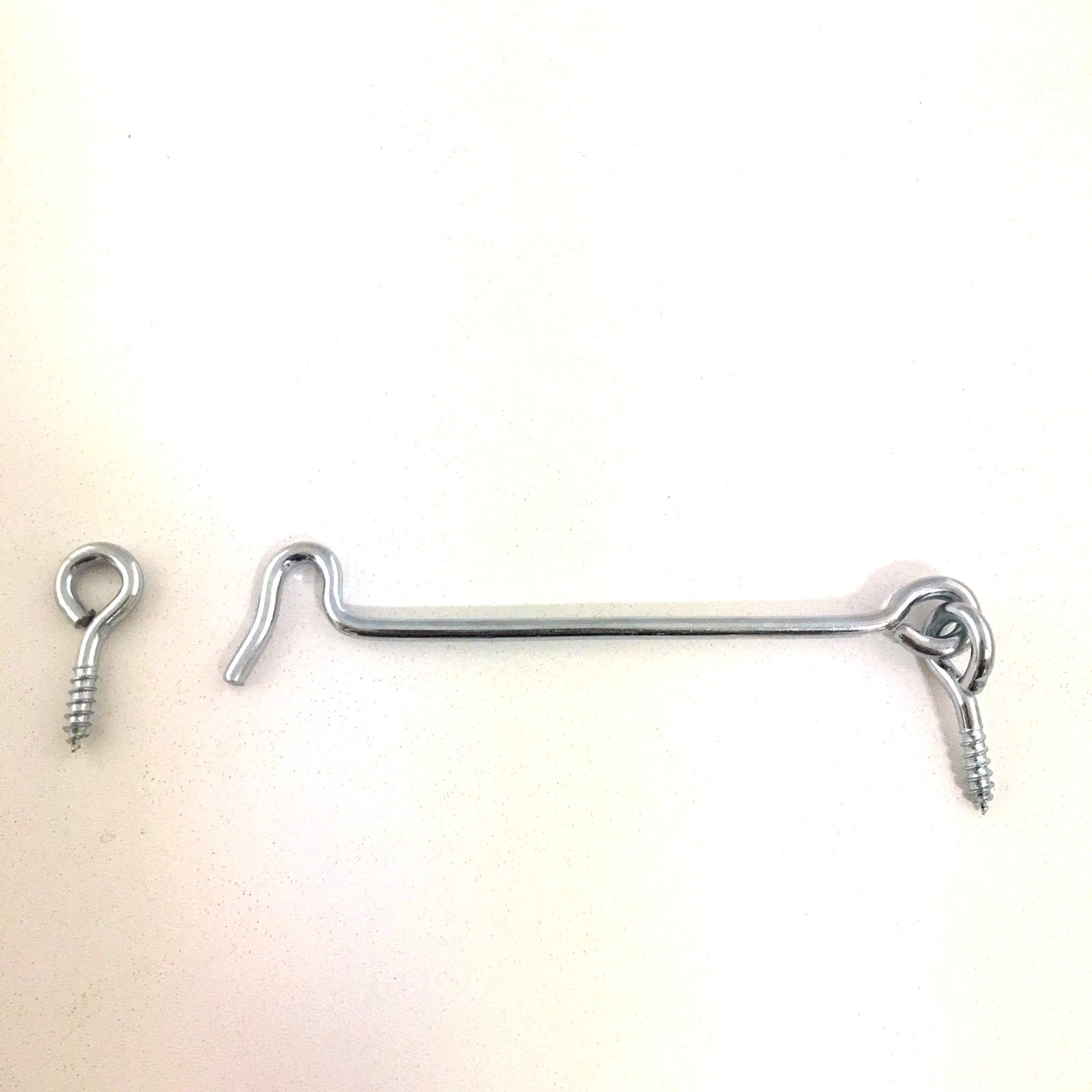 10 X Wire Gate Hooks & Eyes - Side Hooks & Eyes - Zinc- Brassed and ...