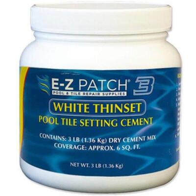 E-Z Patch 3 White Thinset Pool Tile Setting Cement | eBay