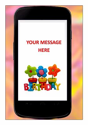I PHONE CAKE TOPPER A4 EDIBLE ICED/ ICING PERSONALISED | eBay UK