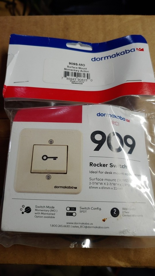 dormakaba RCI 909S Surface Mount Rocker Switch NEW | eBay