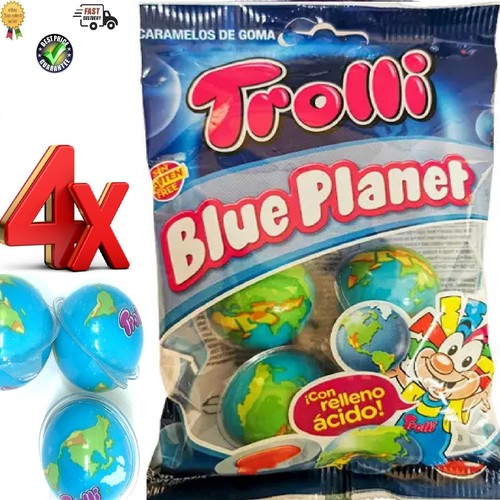Trolli BLUE PLANET Sweets Candy 4 x Bags Of 75gr / 2.65oz Each Bag | eBay