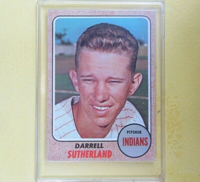 DARRELL SUTHERLAND 1968 VINTAGE BASE CARD Topps #551 Pitcher Cleveland ...