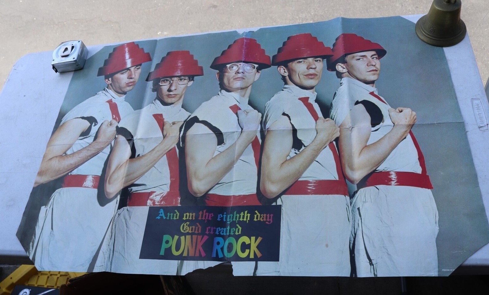 2 VINTAGE DEVO POSTERS ON THE EIGHTH DAY GOD CREATED PUNK & FREEDOM OF ...