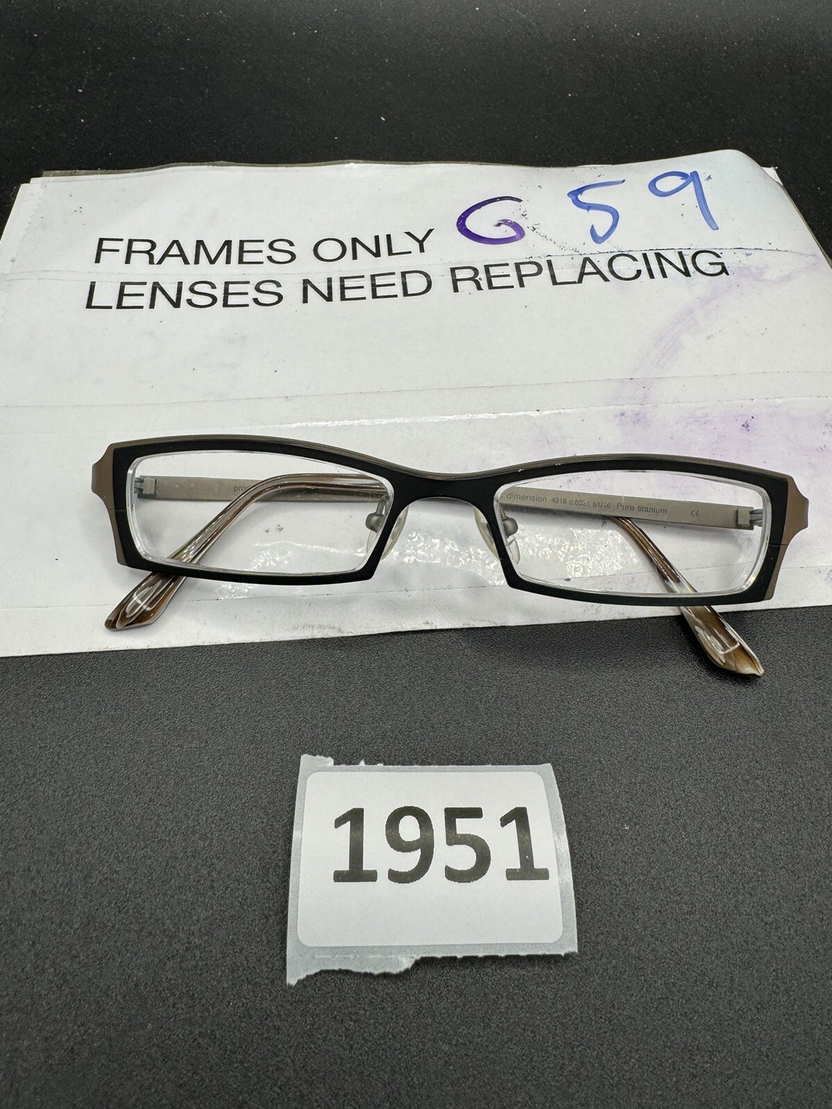 Prodesign Denmark Eyeglasses Frames 4319 c.6031 Brown Rectangular 51-16 ...