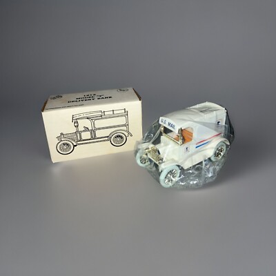 USPS Post Office 1913 Ford Model T US Mail Delivery Truck Bank Die Cast ...
