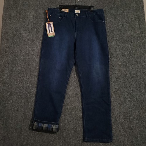 Weatherproof Flannel Lined Stretch Denim Jeans Mens 38x32 | eBay