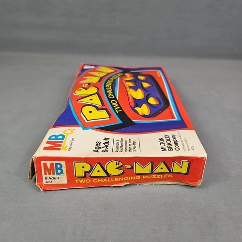 Vintage 1982 PAC-MAN Milton Bradley #4234 Puzzle Board Game Orig Box ...