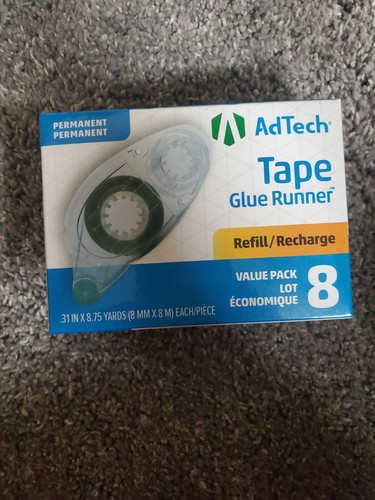 AdTech Glue Runner Permanent Crafters Tape Refills for Crafting, 8pk | eBay
