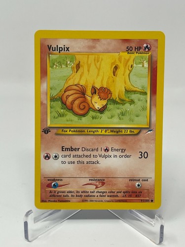 Pokemon Neo Destiny 1st Edition Vulpix 91/105 Non-Holo Pack Fresh NM | eBay