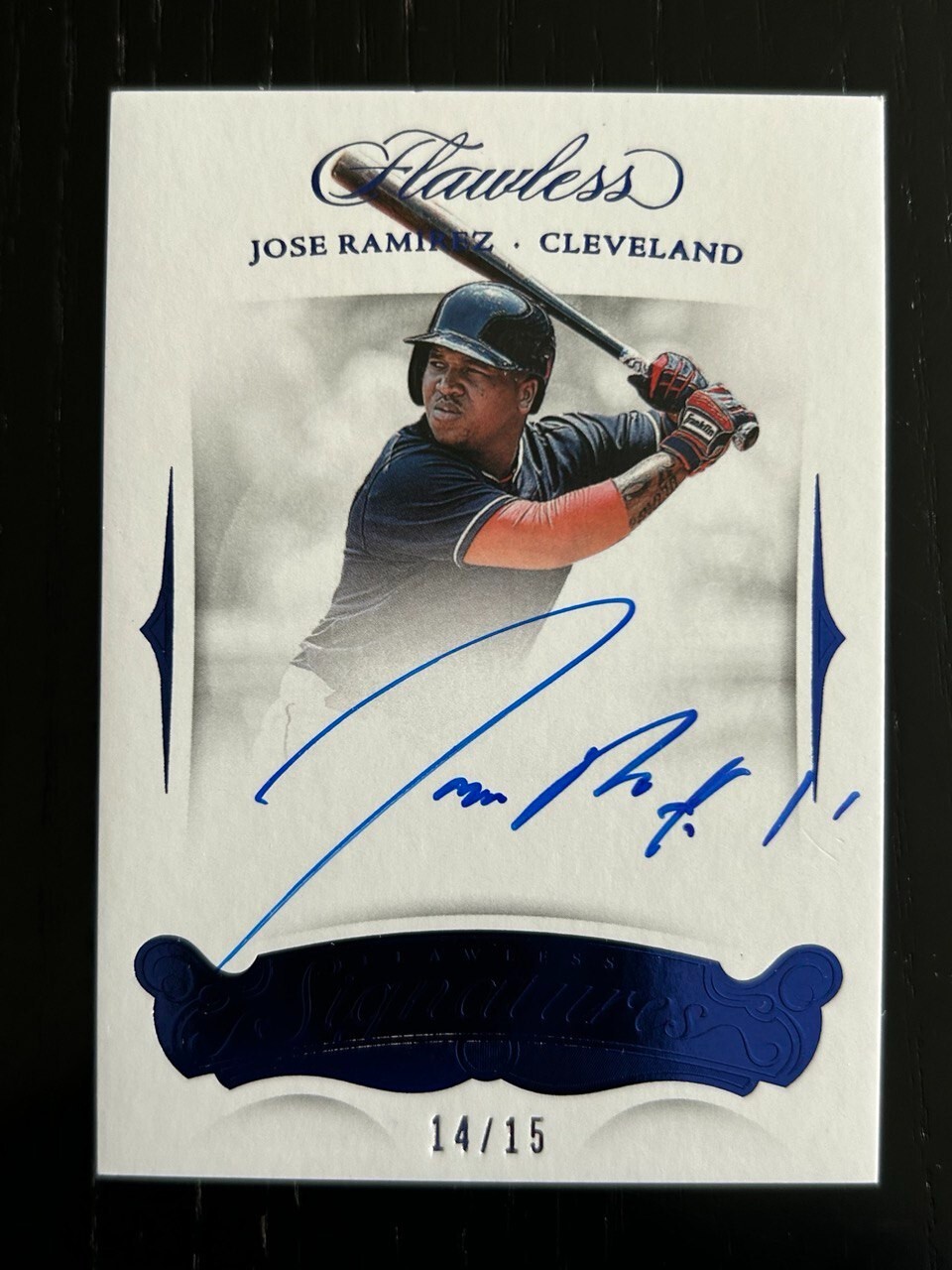 2018 Panini Flawless Signatures Autograph Blue Jose Ramirez #FS-JR 14/ ...