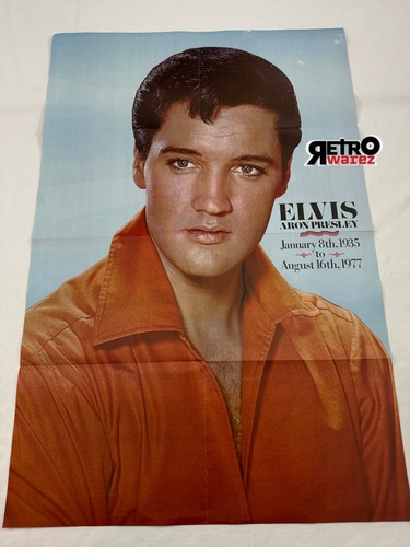 ELVIS PRESLEY 1970 POSTER 20.75x32.25” Rockabilly Rock 'N Roll Double ...