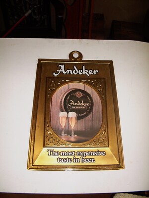 Vintage Rare Andeker Beer 3 D sign Large, 24" X 16" | eBay