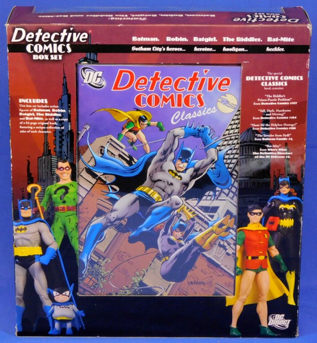 DC DIRECT DETECTIVE COMICS FIGURE BOX SET BATMAN RIDDLER BATGIRL ROBIN ...