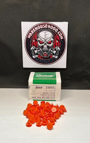 50 Auveco 25085 Door Trim Applique Clip Orange For GM 11603260 | eBay