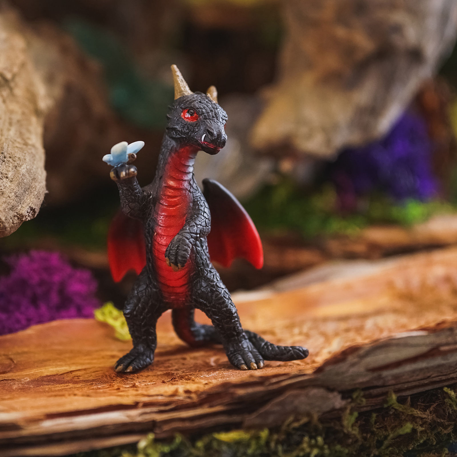 Mini Black Dragon with Dragonfly TO 4678 Miniature Fairy Garden | eBay