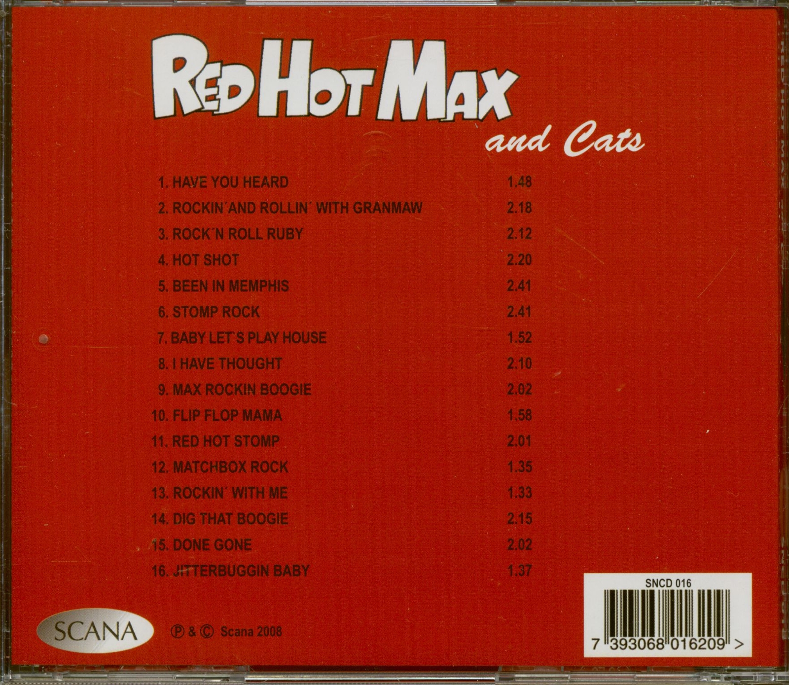 Red Hot Max & Cats - Red Hot Max And Cats (CD) - Revival Rock & Roll ...
