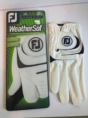 Footjoy FJ Weathersof Men's Golf Glove NEW White Right Hand Med. LG | eBay
