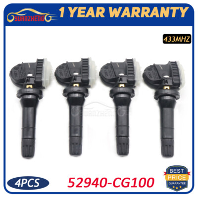 4PC NEW For Hyundai Staria Kia EV6 21-22 52940-CG100 TPMS TIRE PRESSURE ...