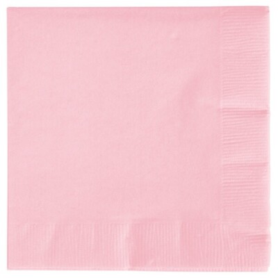 Pink Napkins Solid Classic Pink Light Pink Beverage Napkins 50ct Touch ...