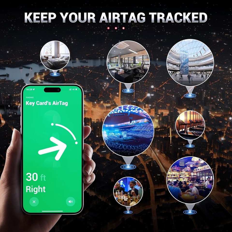 PROfezzion Tesla Key Card Holder with AirTag Slot, Key Card Protective ...