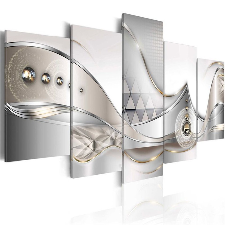 5 Pcs Canvas Print Paintings Landscape Picture Wall Art Modern Living ...