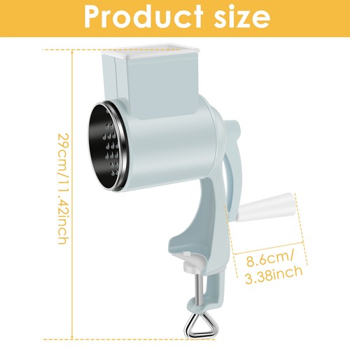 Hand Crank Grain Grinder Rustproof Manual Food Mill with 5 Replaceable ...