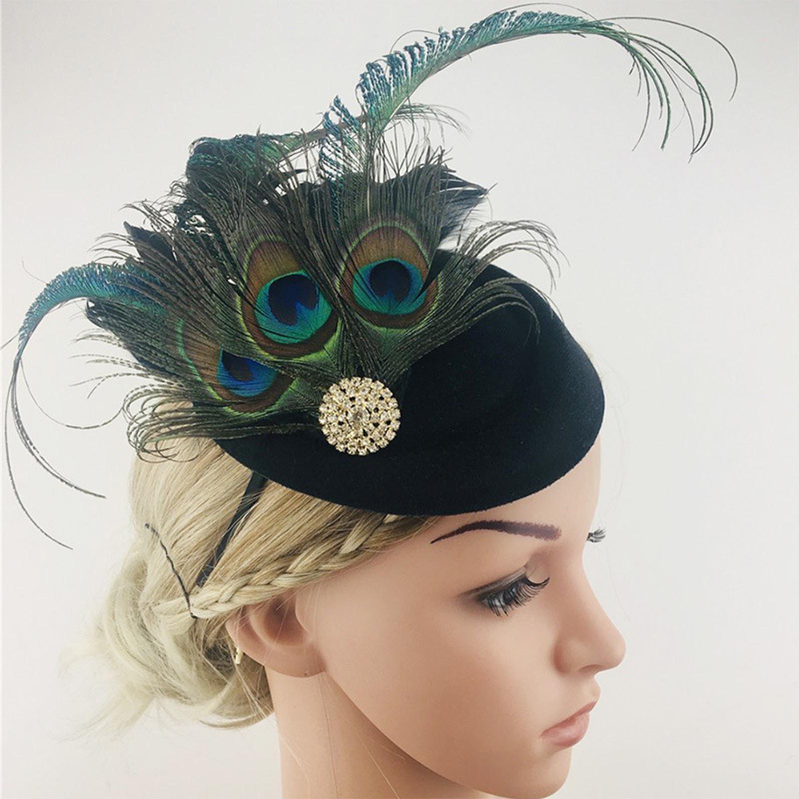 Elegante Feder Fascinators Hut Derby Hut Dekoration Kopfbedeckung | eBay.de