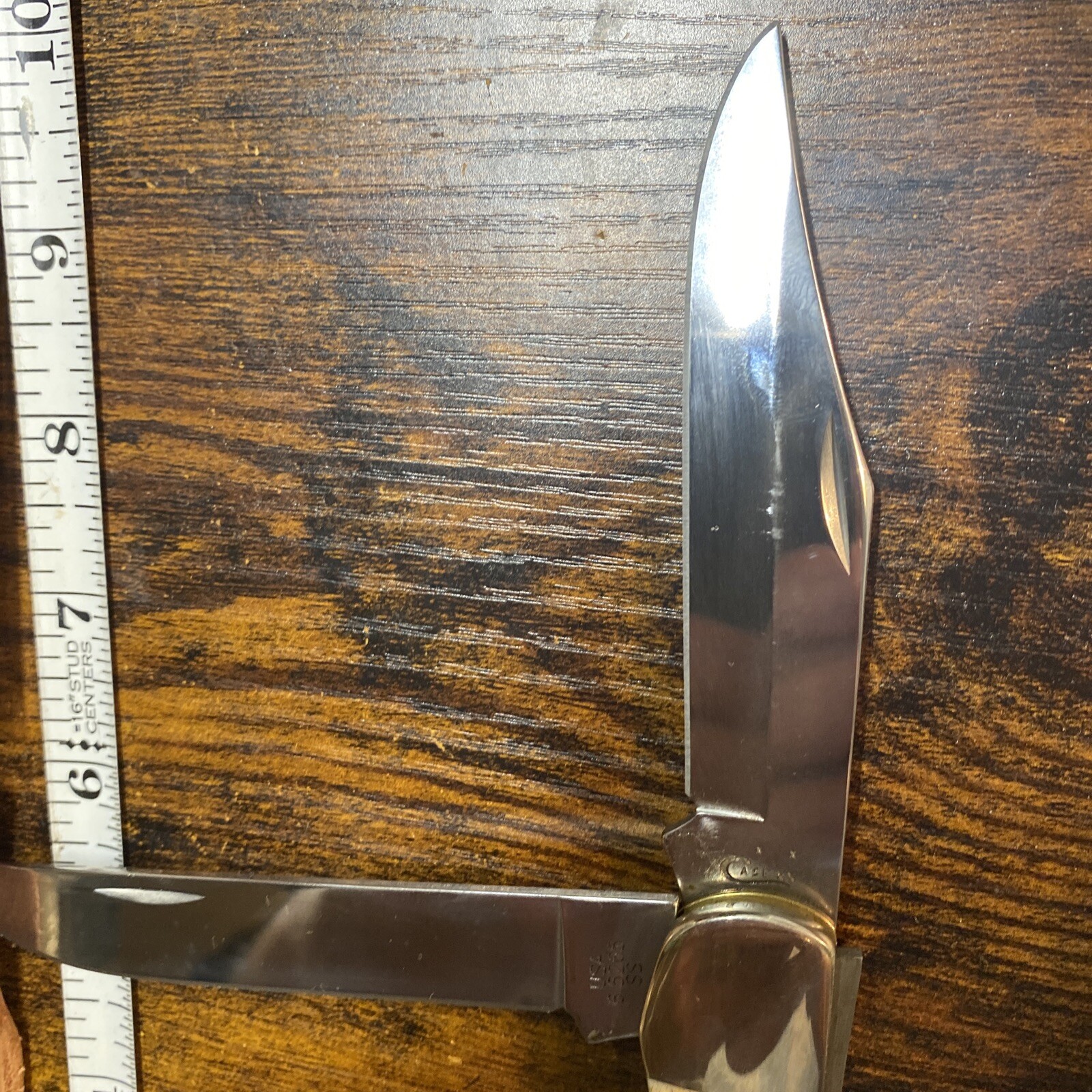 CASE XX 6.5265 2 BLADE FOLDING HUNTER BONE STAG HANDLES KNIFE/sheath ...