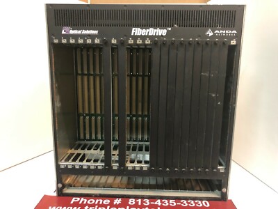 CALIX ANDA NETWORKS OPTICAL SOLUTIONS FIBERDRIVE SHELF 490212-0003 / ...