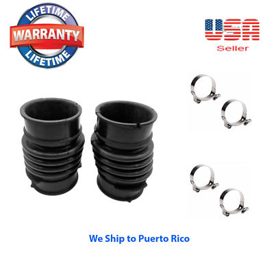 Set of 2 17881-0A060 Air intake hose with Clamps Fit TOYOTA AVALON 2000 ...