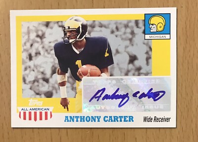 2005 TOPPS ALL-AMERICAN FOOTBALL AUTOGRAPH ANTHONY CARTER SP /194 ...
