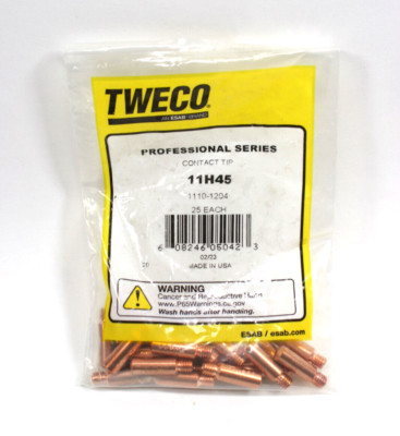 25 pack tweco 11h45 Contact Tips 1110-1204 | eBay