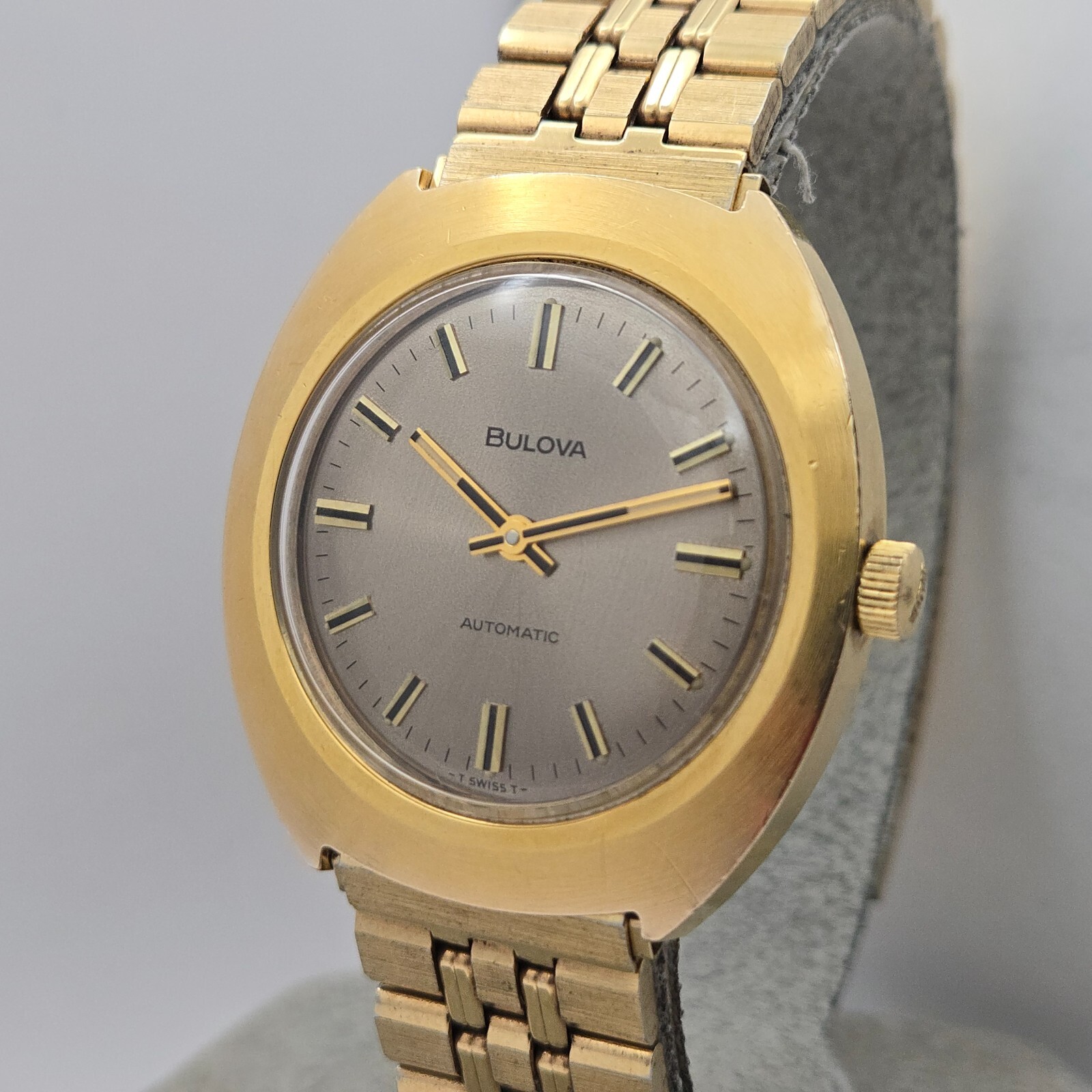 Vintage BULOVA men's automatic watch Micro rotor 12EBA 17Jewels swiss ...