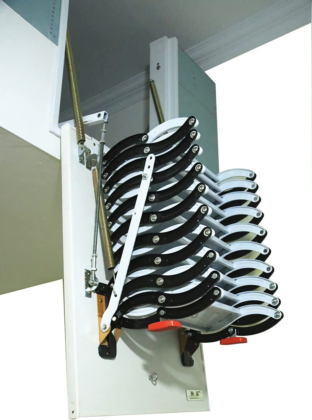 Side Pull Down Attic Ladder 9.18ft Side-Mounted Loft Wall Folding ...