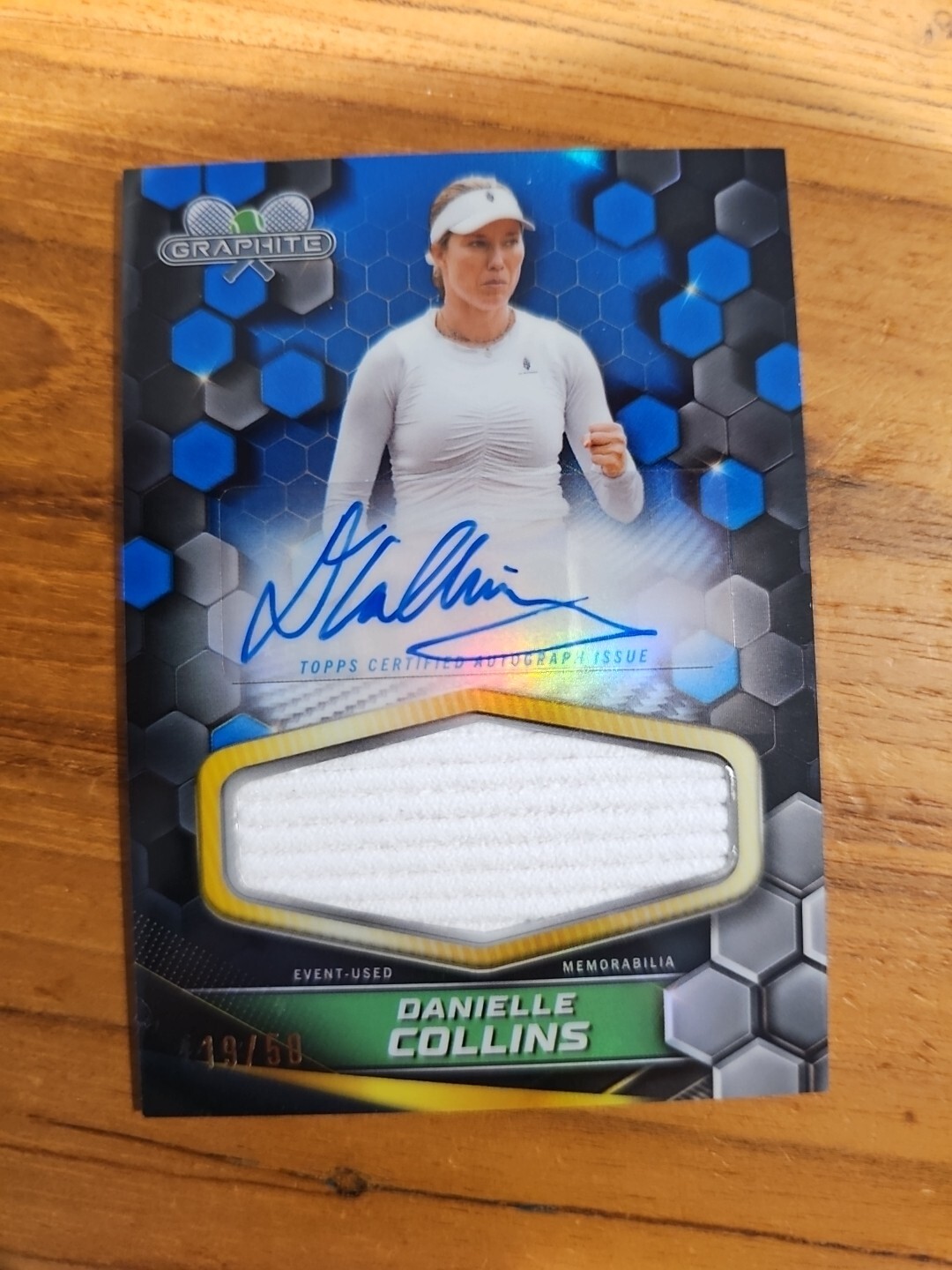 2024 Topps Chrome Graphite Tennis Danielle Collins Game Used Relic ...