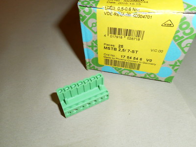 PHOENIX CONTACT 1754546 MSTB 2.5/7-ST PCB term. block | eBay